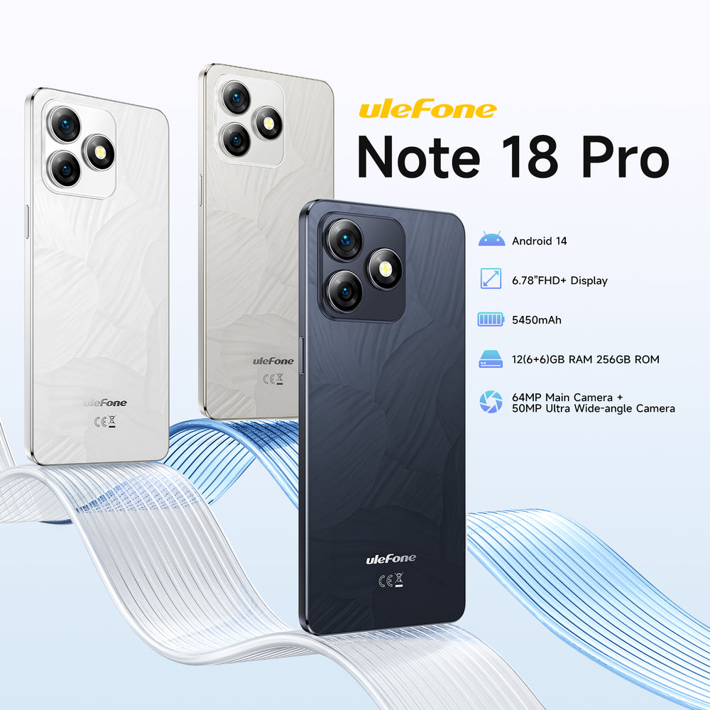Ulefone Note 18 Pro 12GB+256GB 6.78" FHD 5450mAh Android 13