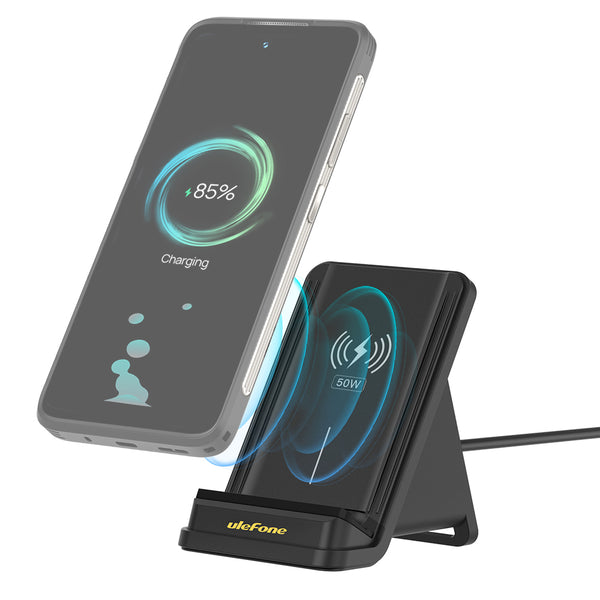 Ulefone 50W Wireless Charger, 50W Air Cooled Wireless Charging Stand.