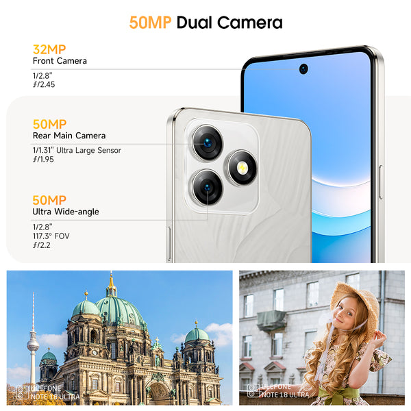 Ulefone Note 18 Ultra 5G 12GB+256GB 6.78" FHD 5450mAh Android 13
