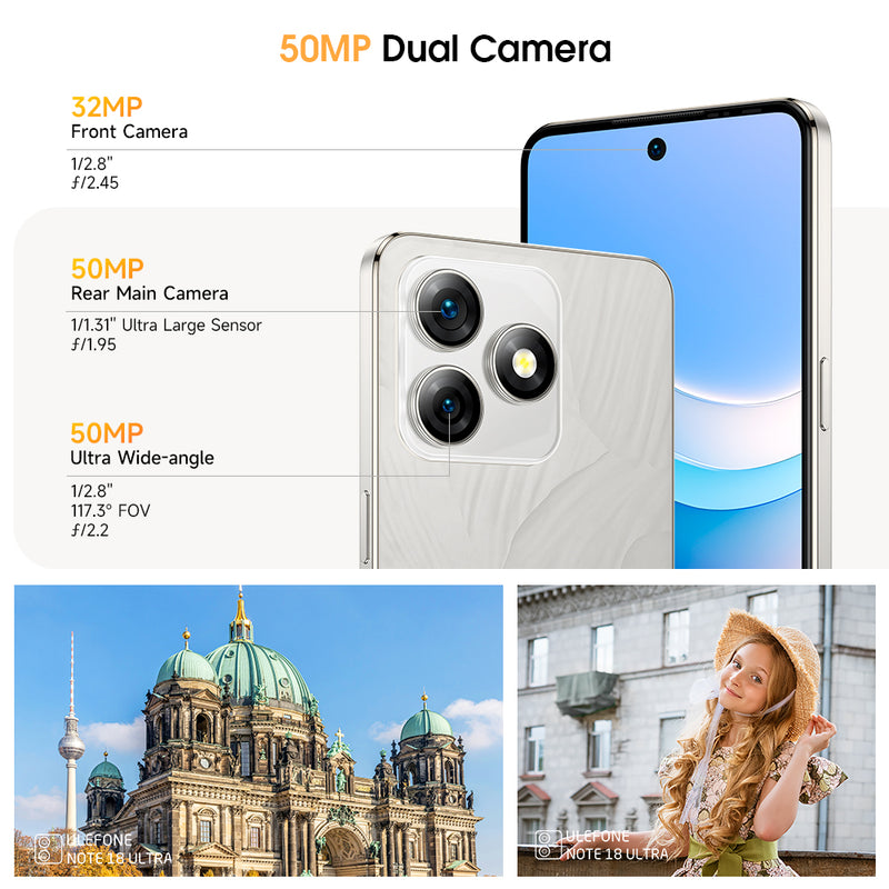Ulefone Note 18 Ultra 5G 12GB+256GB 6.78" FHD 5450mAh Android 13